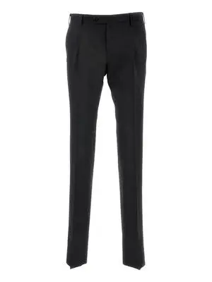 PT TORINO Front-pleats Tailored Trousers - Grey