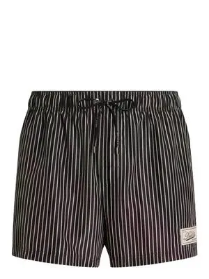 Dolce & Gabbana Striped Swim Shorts - Black