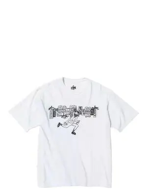BEAMS X Esow Graphic Short-sleeve T-shirt - White
