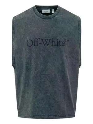 Off-White Logo Sleeveless T-shirt - Grey