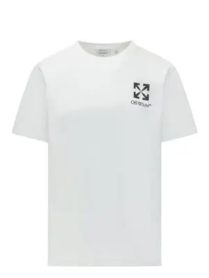 Off-White Small Arrow Slim Logo Tee - White