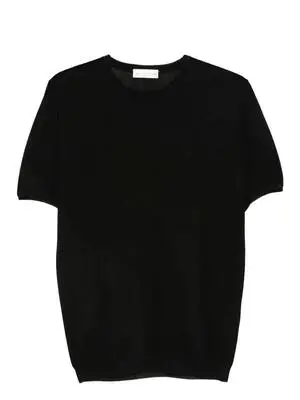 ROBERTO COLLINA Ribbed T-shirt - Black