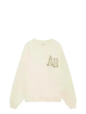 ANINE BING Miles Letterman Sweatshirt - Neutrals