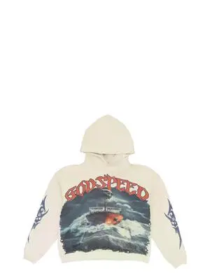 GODSPEED Graphic Print Hoodie - Neutrals