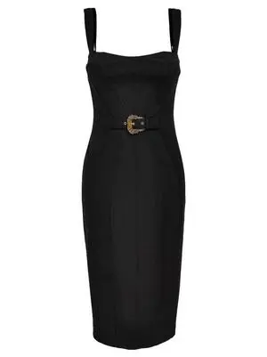 Versace Buckle-detail Dress - Black
