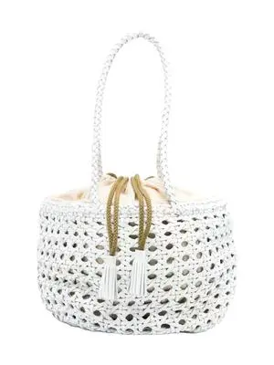 DRAGON DIFFUSION Joventus Woven Tassel Tote Bag
