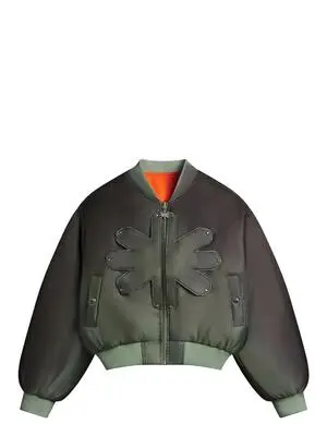 LOSTSHDWS Logo-detail Reversible Bomber Jacket - Green