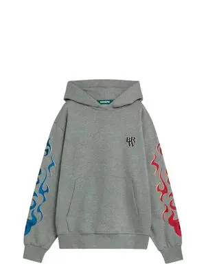 BARROW Graphic Print Hoodie - Grey