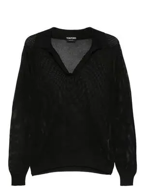 TOM FORD V-neck Sweater - Black