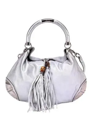 Gucci Babouska Tassel Bag - Silver