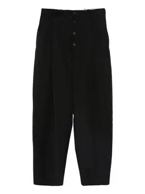 Jacquemus Wide-leg Wool Trousers - Black