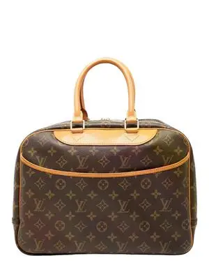 LOUIS VUITTON 1995 Monogram Deauville Handbag - Brown