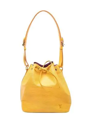 LOUIS VUITTON 1995 Epi Petit Noe Bucket Bag - Yellow