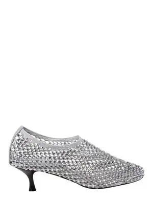 STRATEGIA SHOES Embellished Net Pumps - White