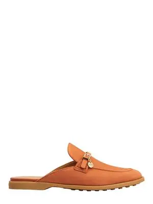 TOD'S Nubuck Mules - Orange