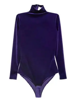 ATU BODY COUTURE Turtleneck Long-sleeved Bodysuit - Purple