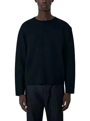 MOOS STUDIO Crew-Neck Sweater With Detachable Sleeves