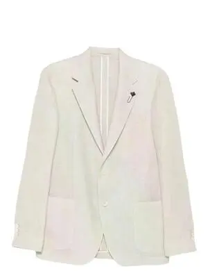 LARDINI Patch-pocket Blazer - Neutrals