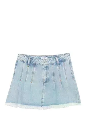 Liu Jo Pleated Fringed Skirt - Blue
