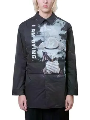 Yohji Yamamoto Padded Printed Shirt - Black
