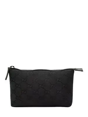 Gucci Gg Canvas Pouch - Black