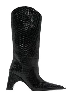 COPERNI Python-Embossed Cowboy Boots