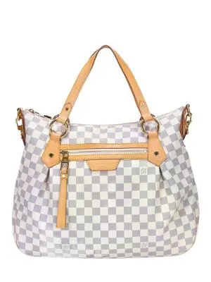 LOUIS VUITTON Mm Evora Damier Azur Tote Bag - White