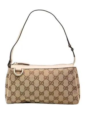 Gucci Gg Canvas Abbey D-ring Pochette - Brown