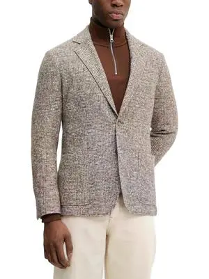 Gant Checked Single-breasted Blazer - Neutrals