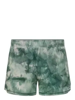 Y3 Printed Running Shorts - Green