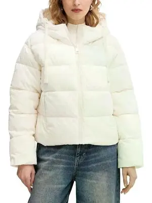 Guess Hooded Puffer Jacket - White
