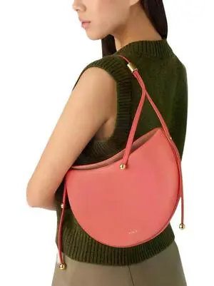 Furla Furla Moonstone Leather Shoulder Bag Grey