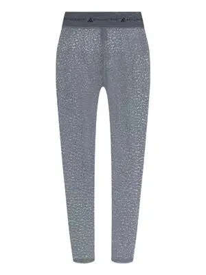 Adidas By Stella McCartney Printed Waistband Leggings - Grey