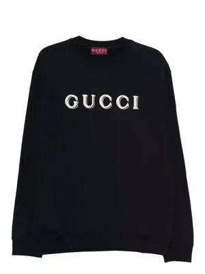 Gucci Logo-detailed Crew-neck Pullover - Blue