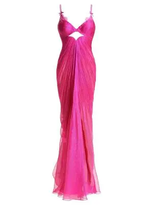 MARIA LUCIA HOHAN Quiana Cut-out Gown - Pink