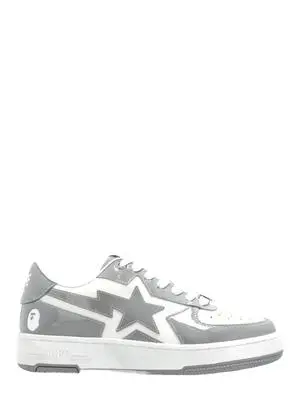A BATHING APE Star Panelled Sneakers - White