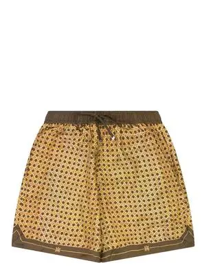 Amiri Weave Pattern Shorts - Brown
