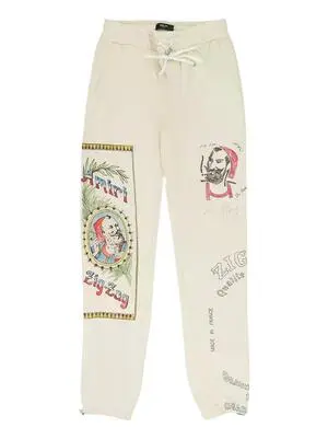 Amiri Sketch Zig-zag Track Pants - Neutrals