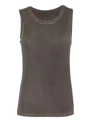UMA WANG Ribbed Top - Brown