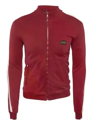 Dolce & Gabbana Jacket With Logo Appliqu - Red
