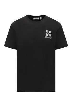 Off-White Small Arrow Slim Logo T-shirt - Black