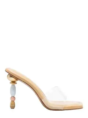 Cult Gaia Square-toe Sandals - Neutrals
