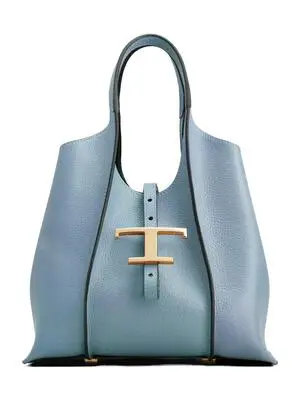 TOD'S Shoulder Bag With 't' Detail - Blue