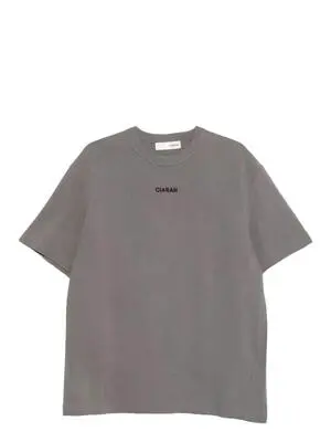 CIARAN Logo-embroidery T-shirt - Grey