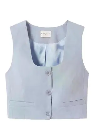 Claudie Pierlot Buttoned Vest - Blue