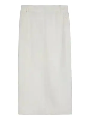 TOD'S Midi Skirt With Back Vent And Pocket