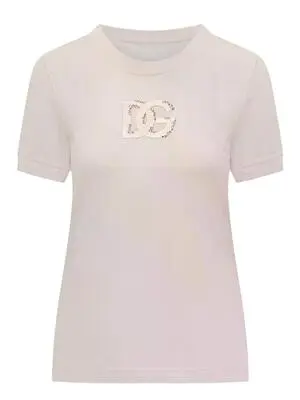 Dolce & Gabbana Embellished T-shirt - Pink