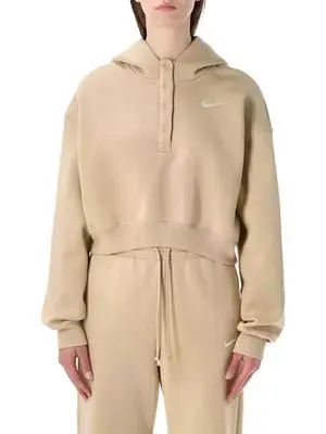 Nike Hooded Half-button Hoodie - Neutrals