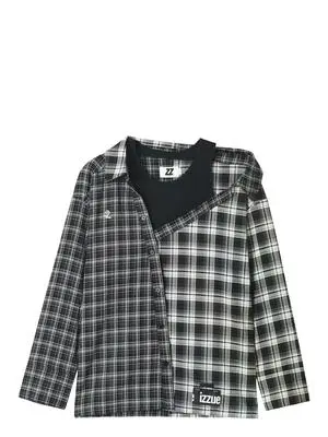 Izzue Checked Shirt - Black