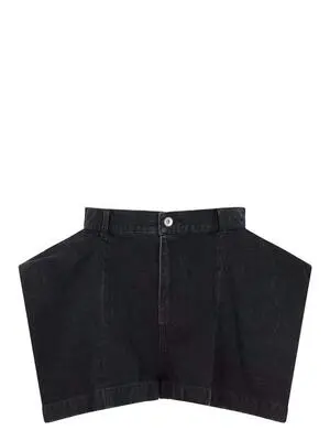 Sacai Denim Shorts - Black